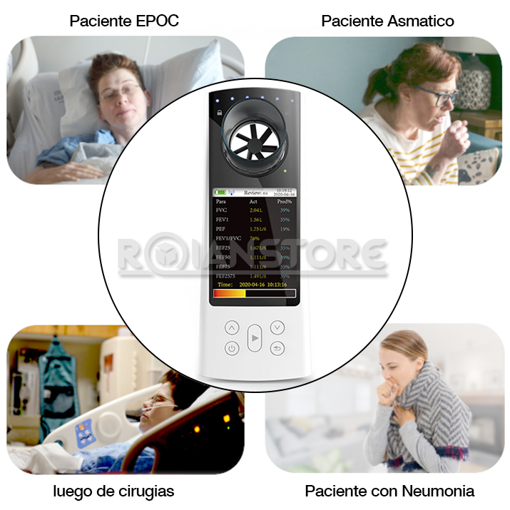 Espirometro Portatil Digital Contec SP80B Bluetooth Software – Roian Store