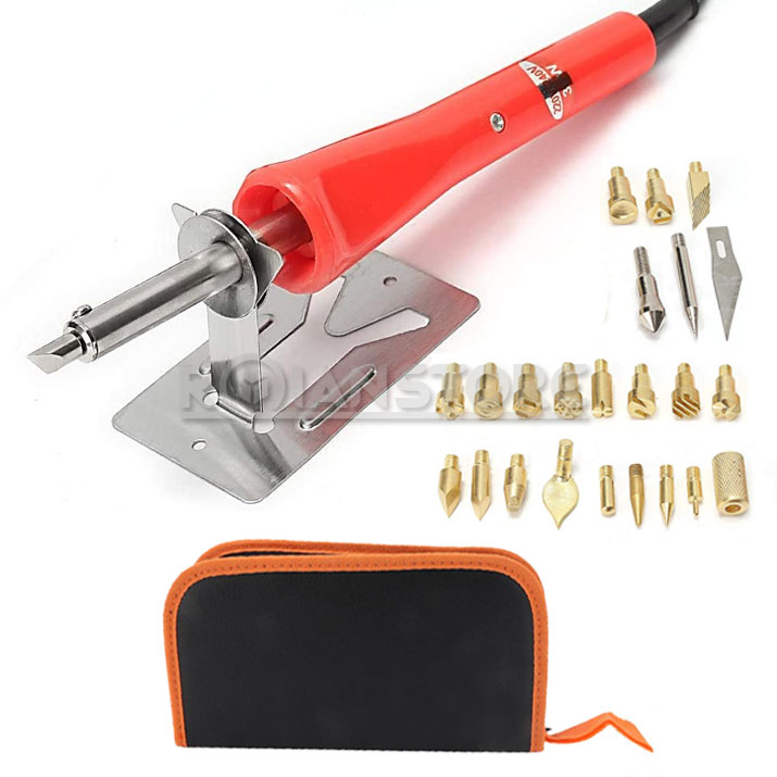 Pirograbador Pirografo Maderas Cueros 25 Piezas 30W +Estuche – Roian Store